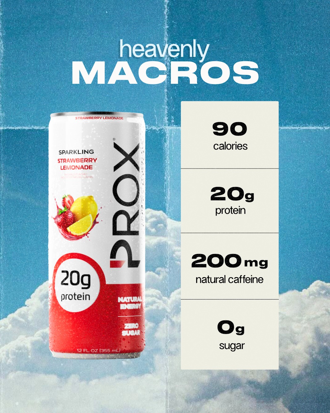 Prox - Hybrid Protein Energy Drink | 20g Protein, Natural Caffeine ...