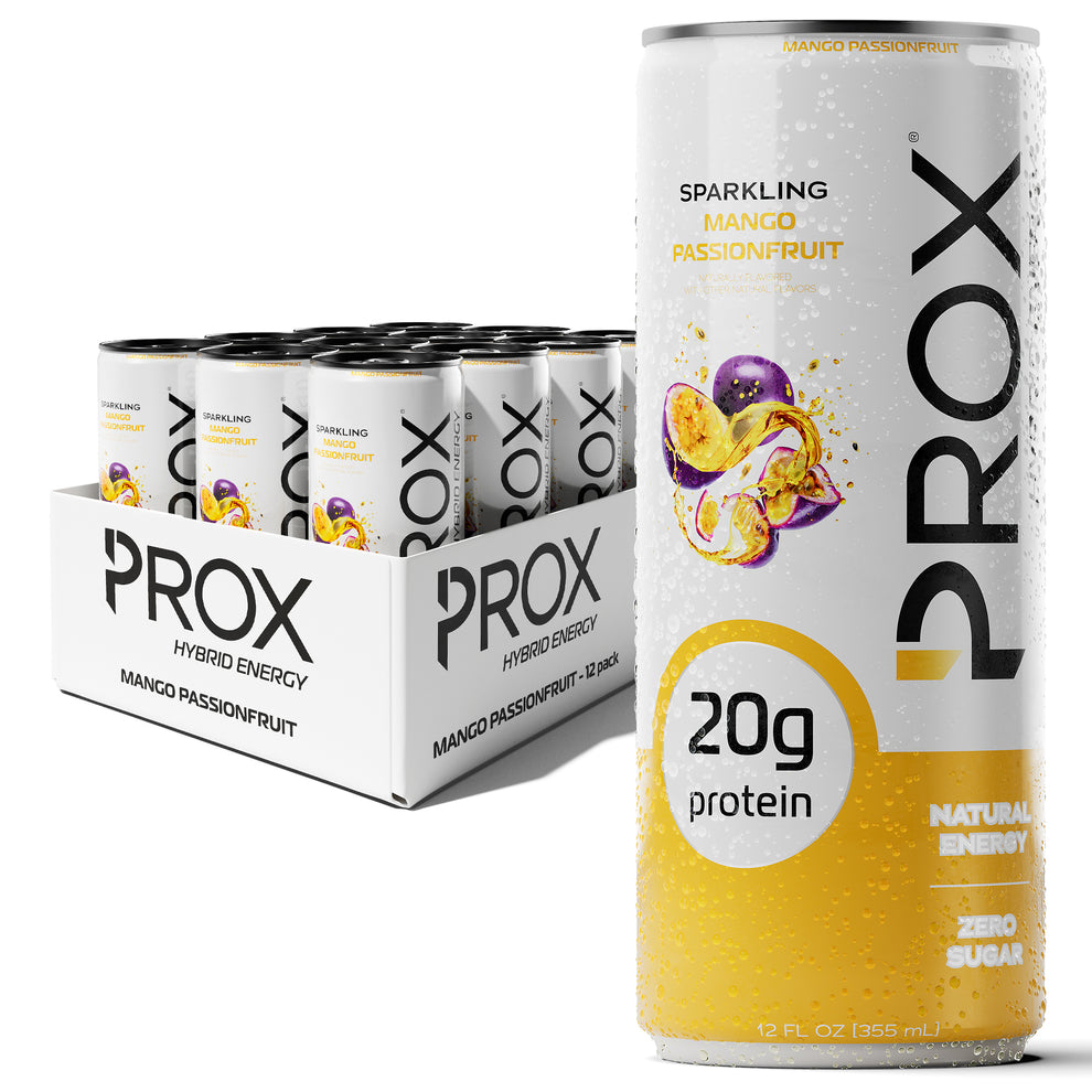 Prox Mango Passionfruit Protein Energy Drink | 20g Protein, Zero Sugar ...
